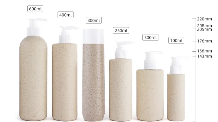 Eco Friendly Cream Jar Body Scrub Lotion Container Wide Mouth Wheat ...