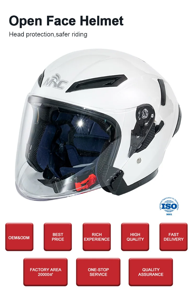 Ece R22.05 Double Visor Adult Four Season Open Face 3/4 Motorcycle ...