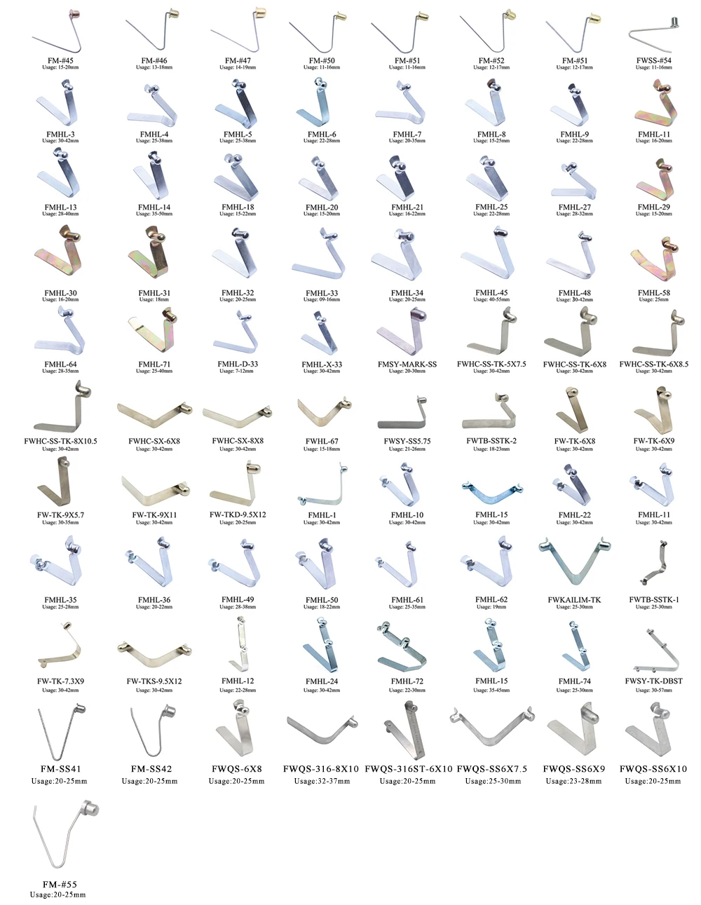 Custom Galvanize Stainless Steel Wire V Shape Springs Tube Snap Lock ...