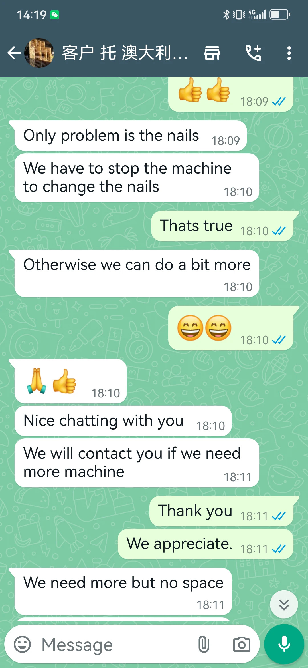 Automatic SF2000 22KW Wooden Pallet Deck Nailing Machine Core Component ...