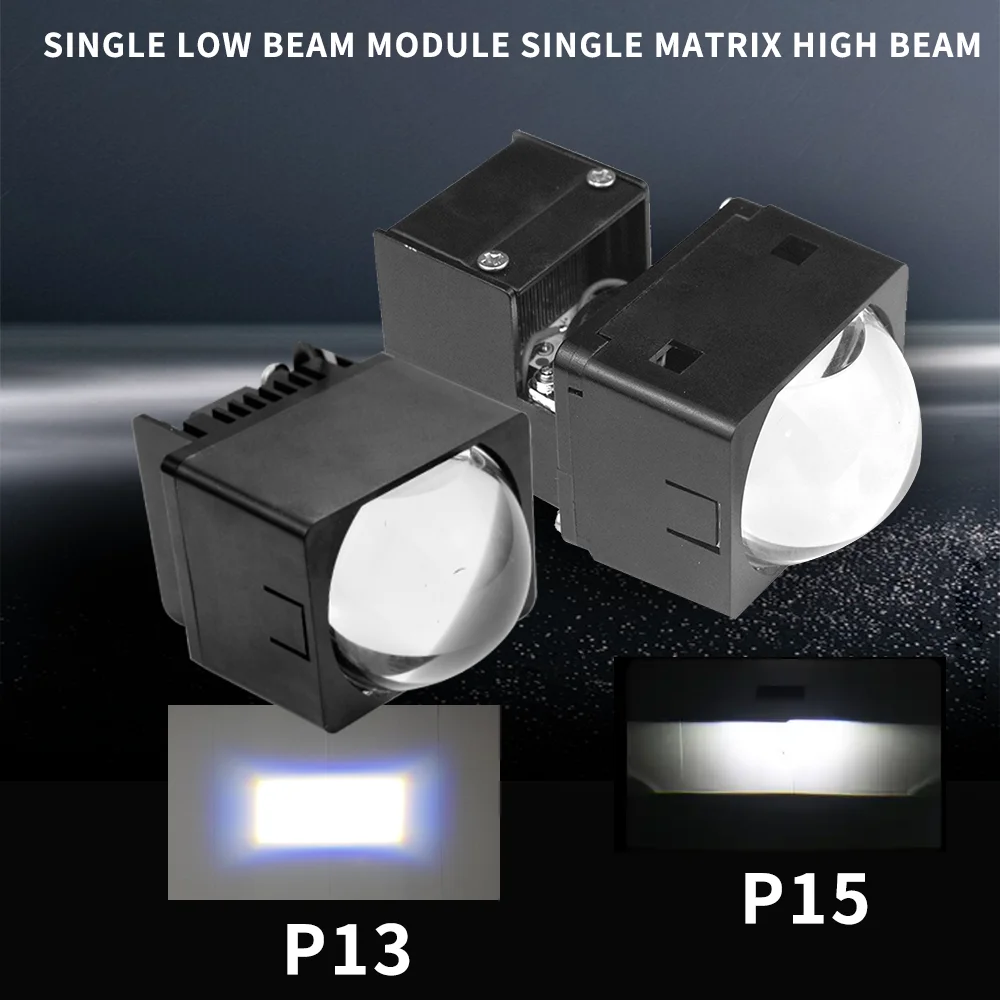 1.5 Inch P15 90w H/l Beam Mini Bi Led Projector Lens For Car Lighting ...