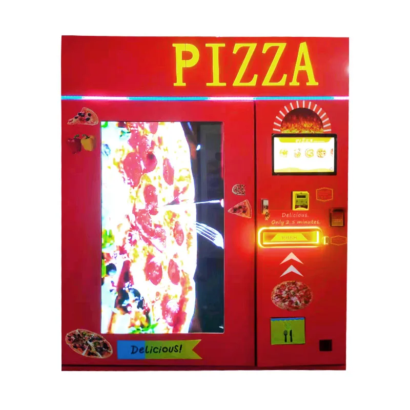 outdoor pizza kiosk french hot pastry food vending machine automatic ...