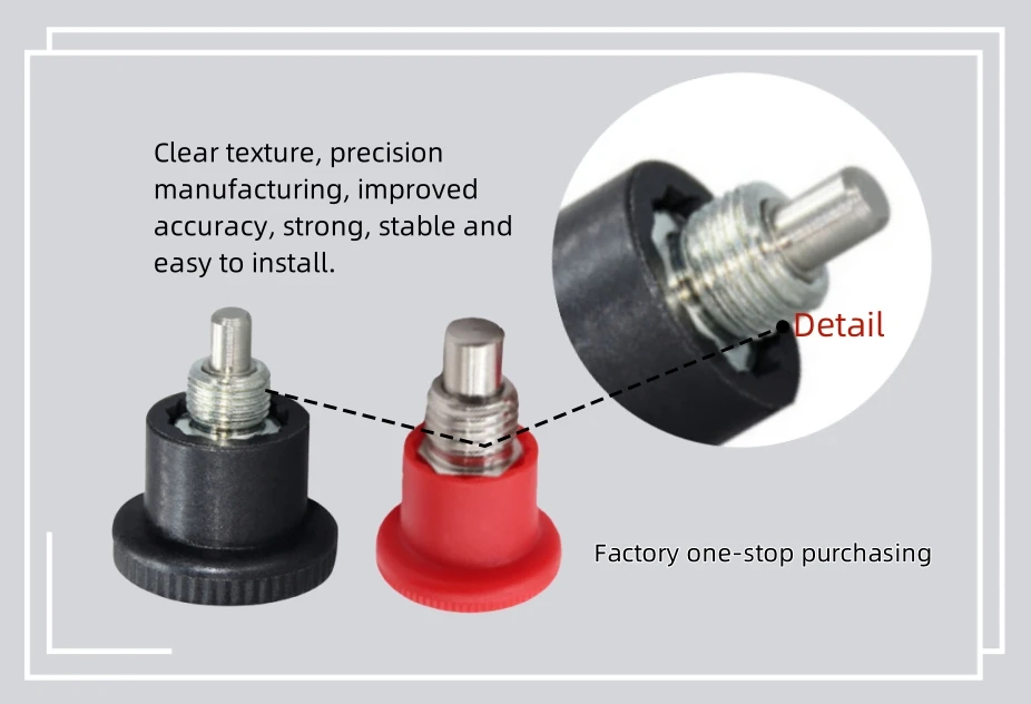 M6 M8 M10 M12, M16 M24 Stainless Steel Spring Loaded Plunger Threaded ...