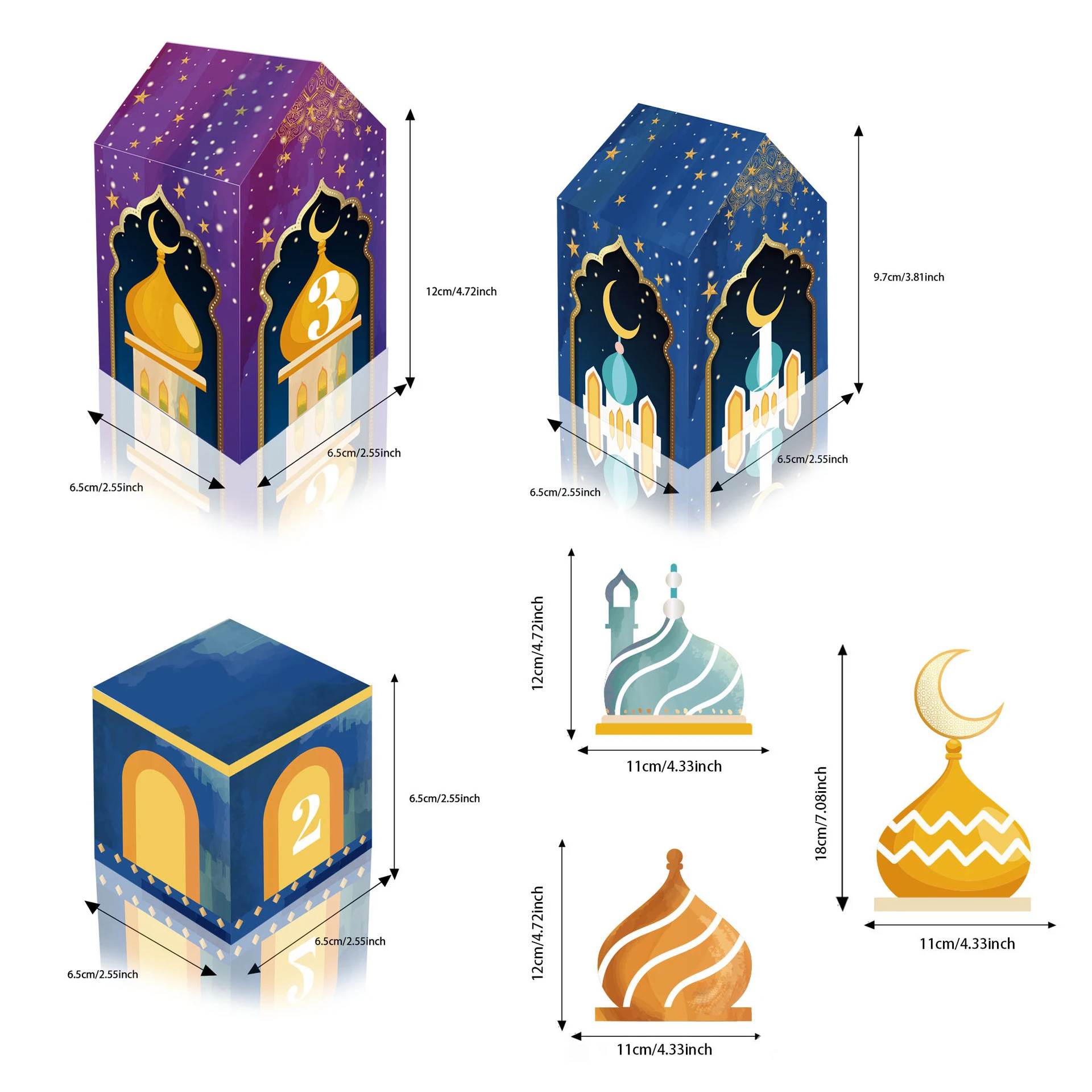 2024 Diy 30pcs Ramadan Gift Boxes Sets Eid Mubarak Gift Boxes ...