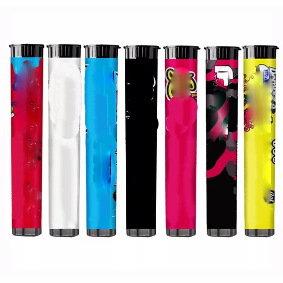 Wholesale Child Resistant Plastic Pop Top Tube 109mm 116mm 90mm Pre ...