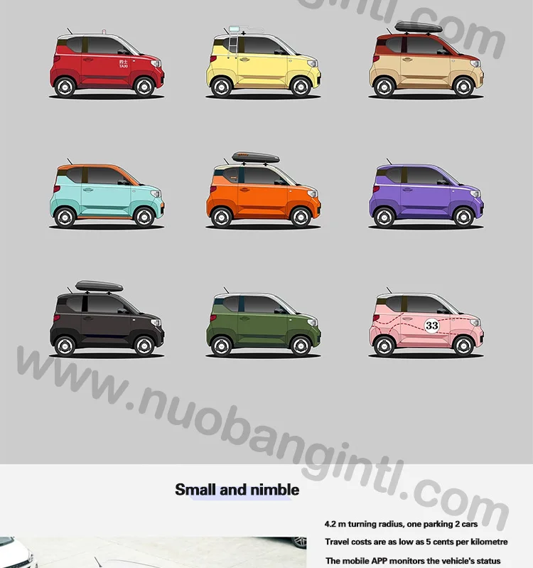 2024wuling Mini Ev Car Electric 215km Fashion Attractive Design Car ...