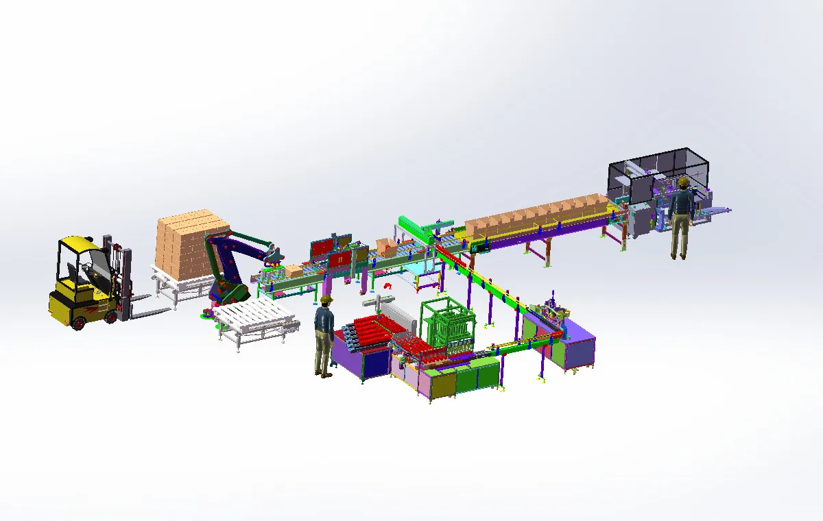 ABB Robot Arm Bags Palletizer Cartons Robotic Palletizer with Pallet ...
