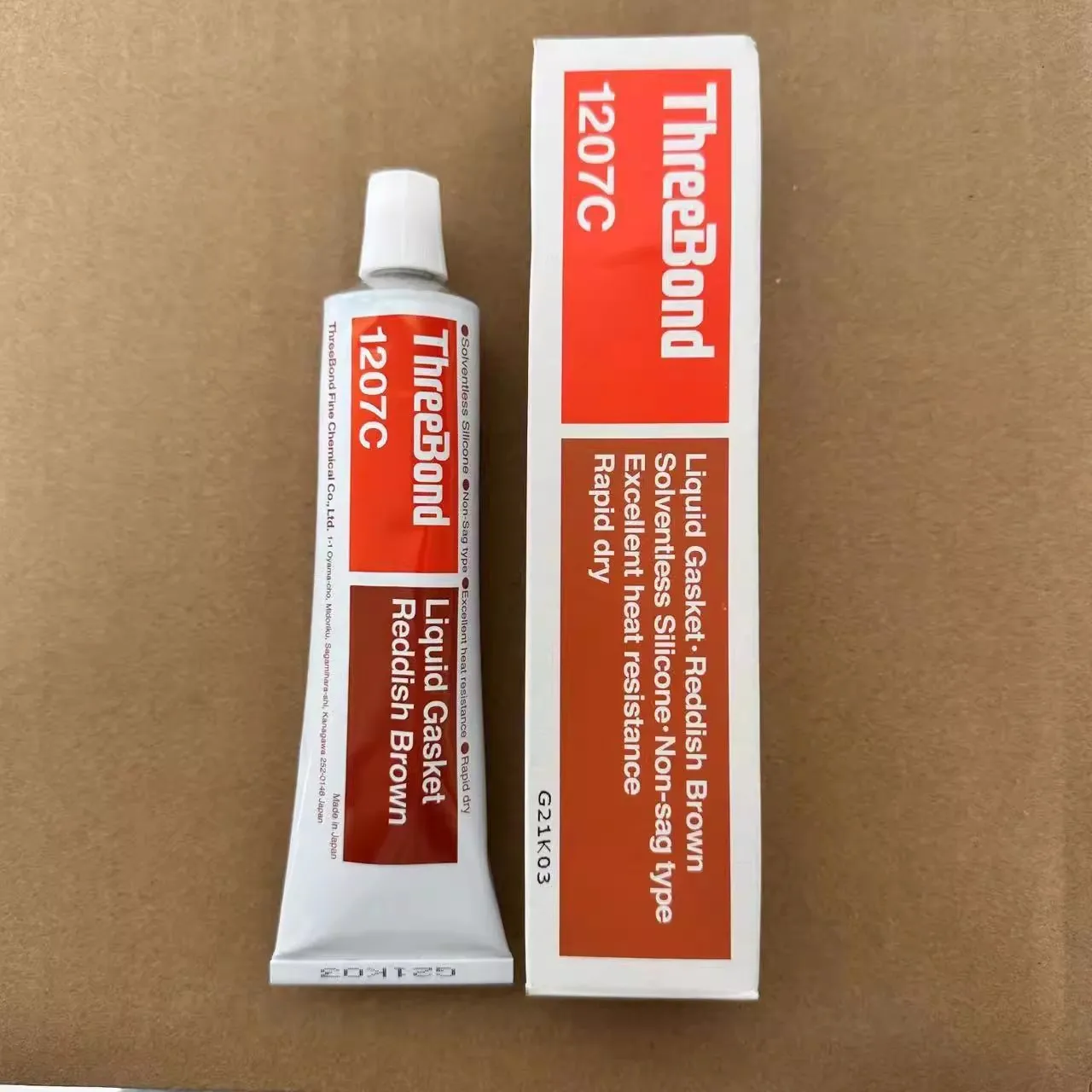 Threebond TB1207D/1207C Silicone Sealant - High Heat Resistance