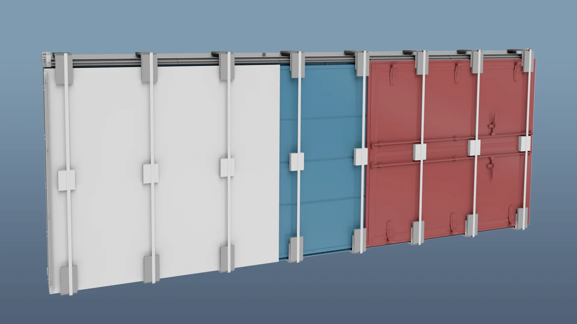 Lightweight CKD Mobile Storage Container - FRP Honeycomb Panel