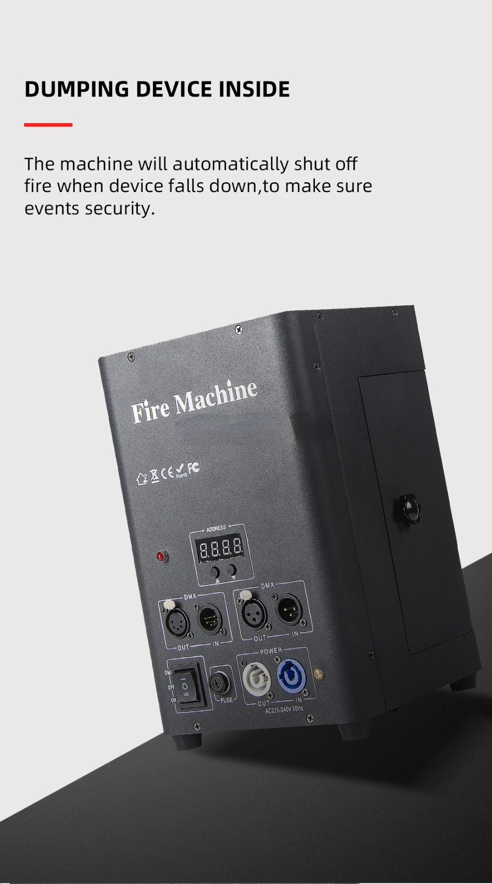 Dj Dmx Single Shot Flame Fire Stage Effects Machine - Buy Flame Machine ...