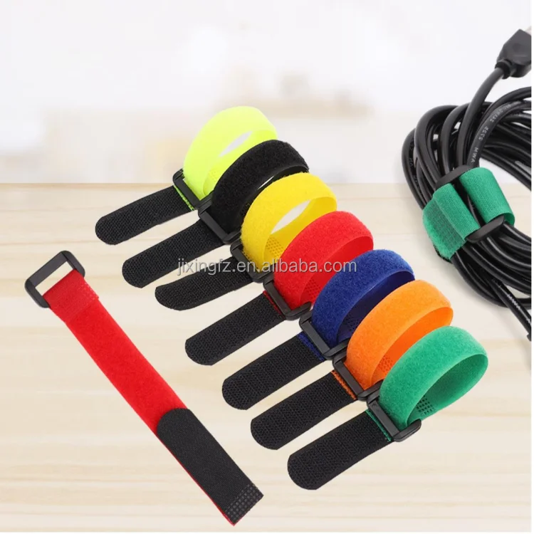 Fastening Wraps Reverse Loop Nylon Custom logo Double Side Adjustable ...