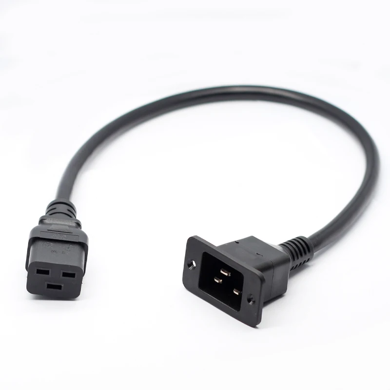 Extension power cable IEC 320 C19 to C20 plug USA EU screw in type ...