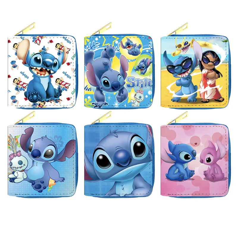New Cute Cartoon Stitch Short Pu Wallet Coin Purse - Buy Stitch Short ...