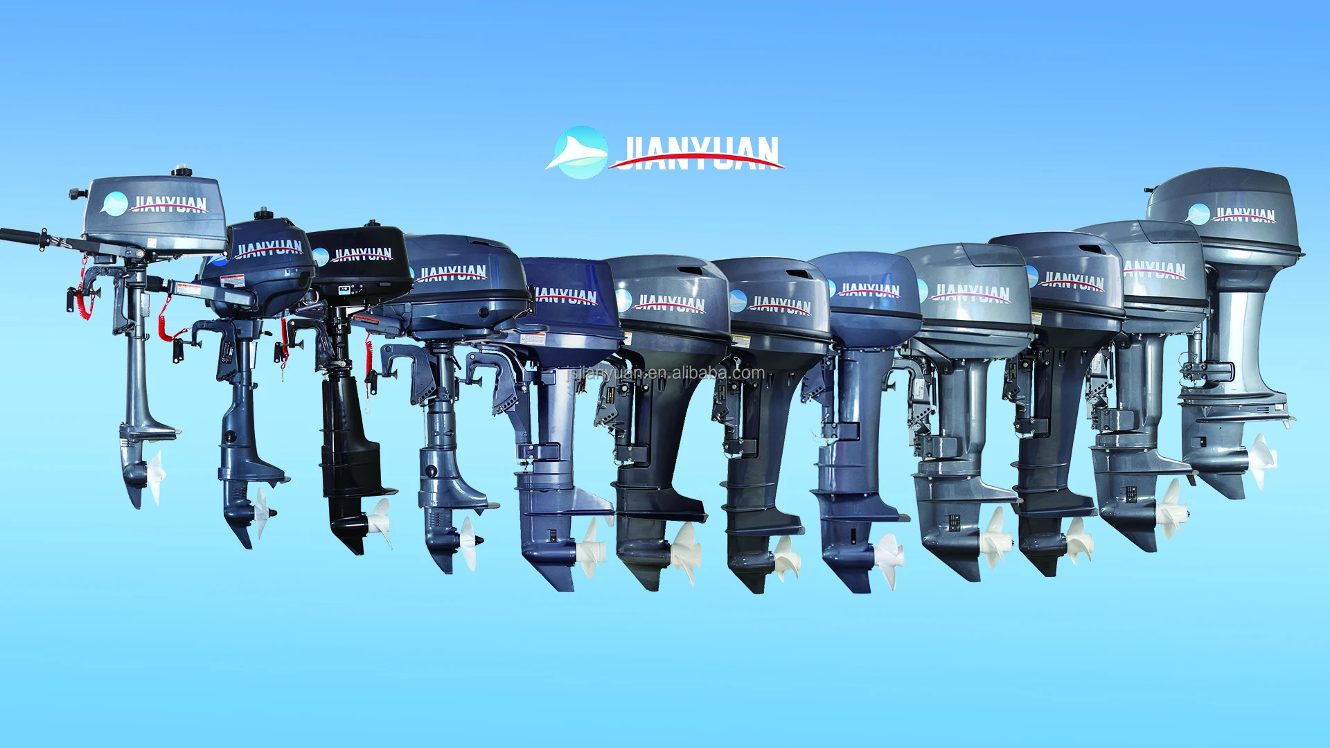 High Quality Low Noise 2-stroke 20 Horsepower Short Shaft Marine Engine ...