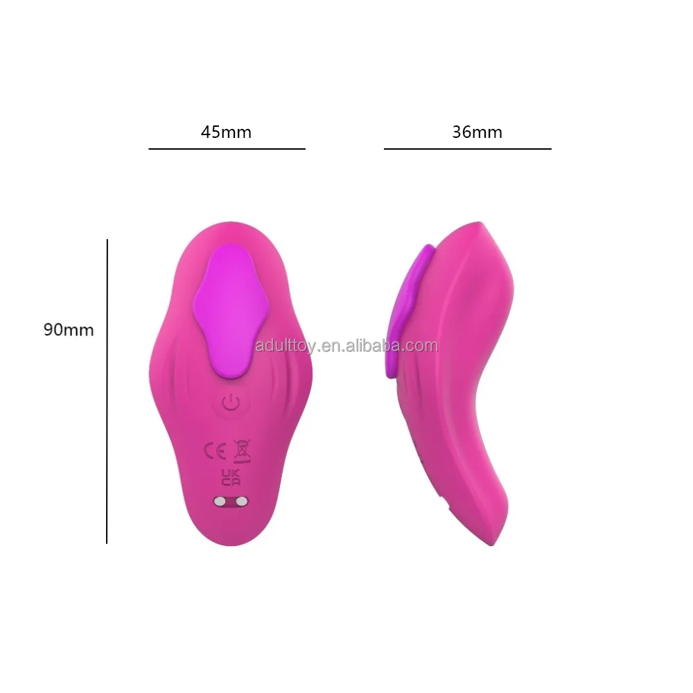 Full Liquid Silicone Digital Powerful Vibrating Butterfly Panty Vibrator Remote Sex Toys For ...