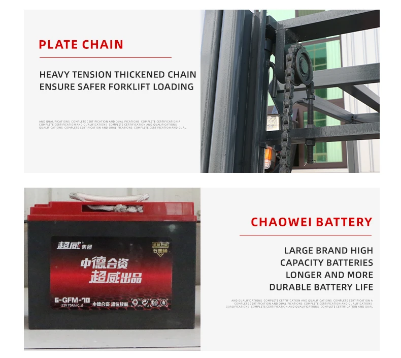 High Quality Battery Forklifts - 1ton to 5ton Capacity