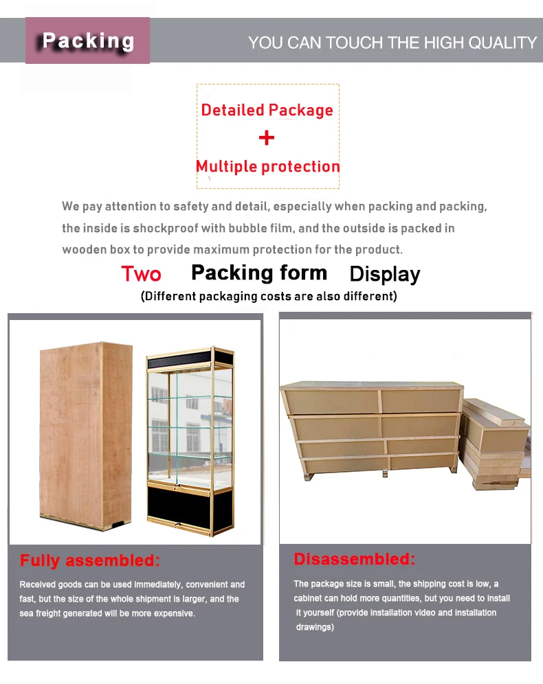 Aluminium Glass Display Showcase Cabinet: Versatile Design from Yujin ...