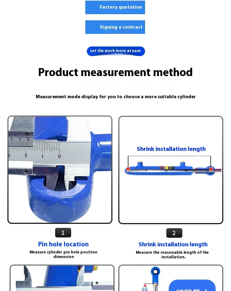 ISO Certified Double-Acting Piston Structure Hydraulic Cylinder for ...