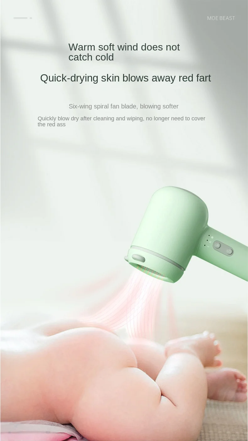 Mini Compact Smart Hair Dryer Special Kids Design Hair Airflow Hair ...