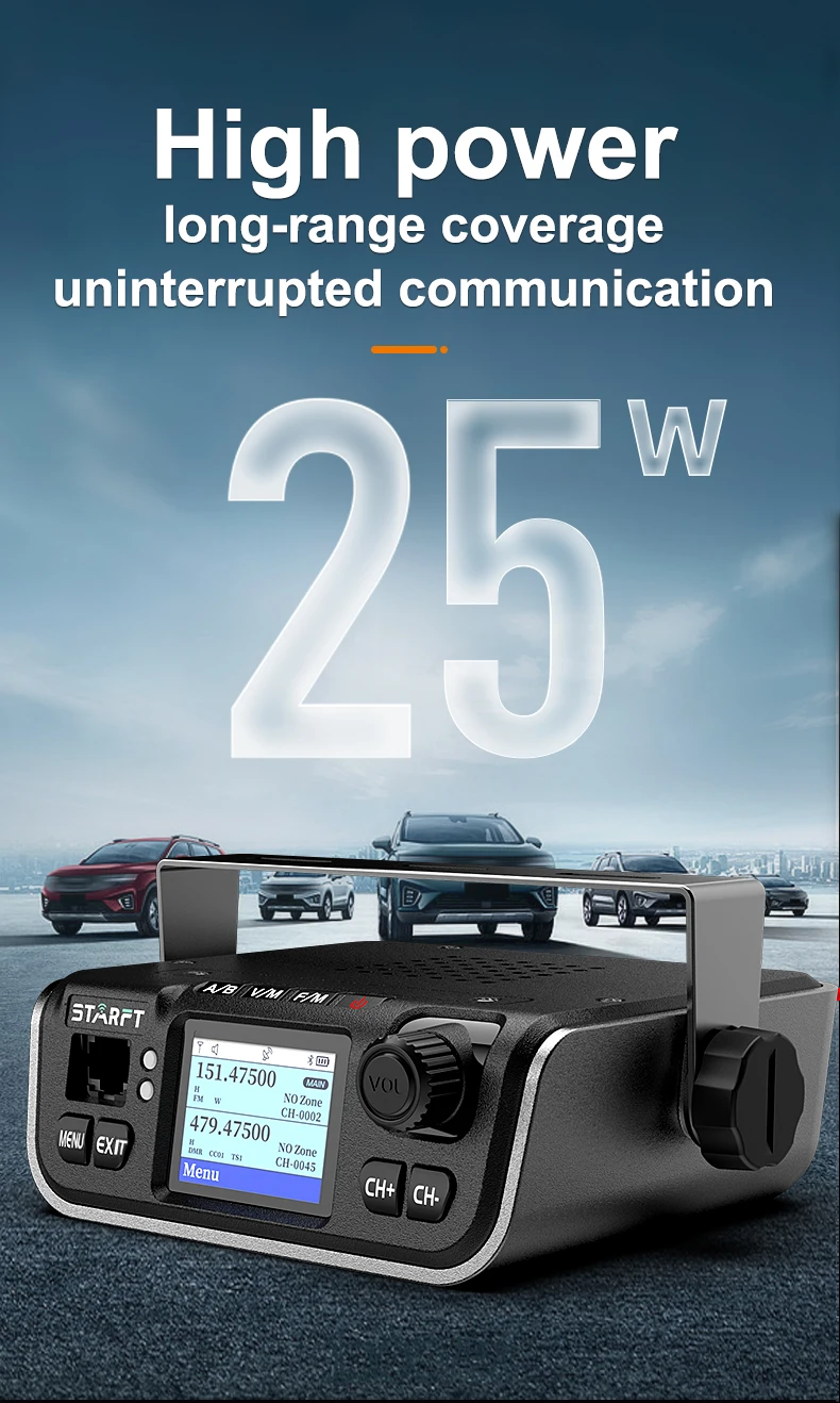 Starft M520d Vhf Uhf Dual Band Dmr Mobile Radio Car Radio Vehicle True ...