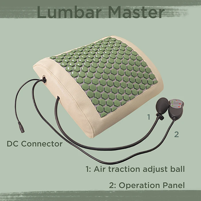 POP RELAX Health Care Tourmaline Vibrating Lumbar Traction