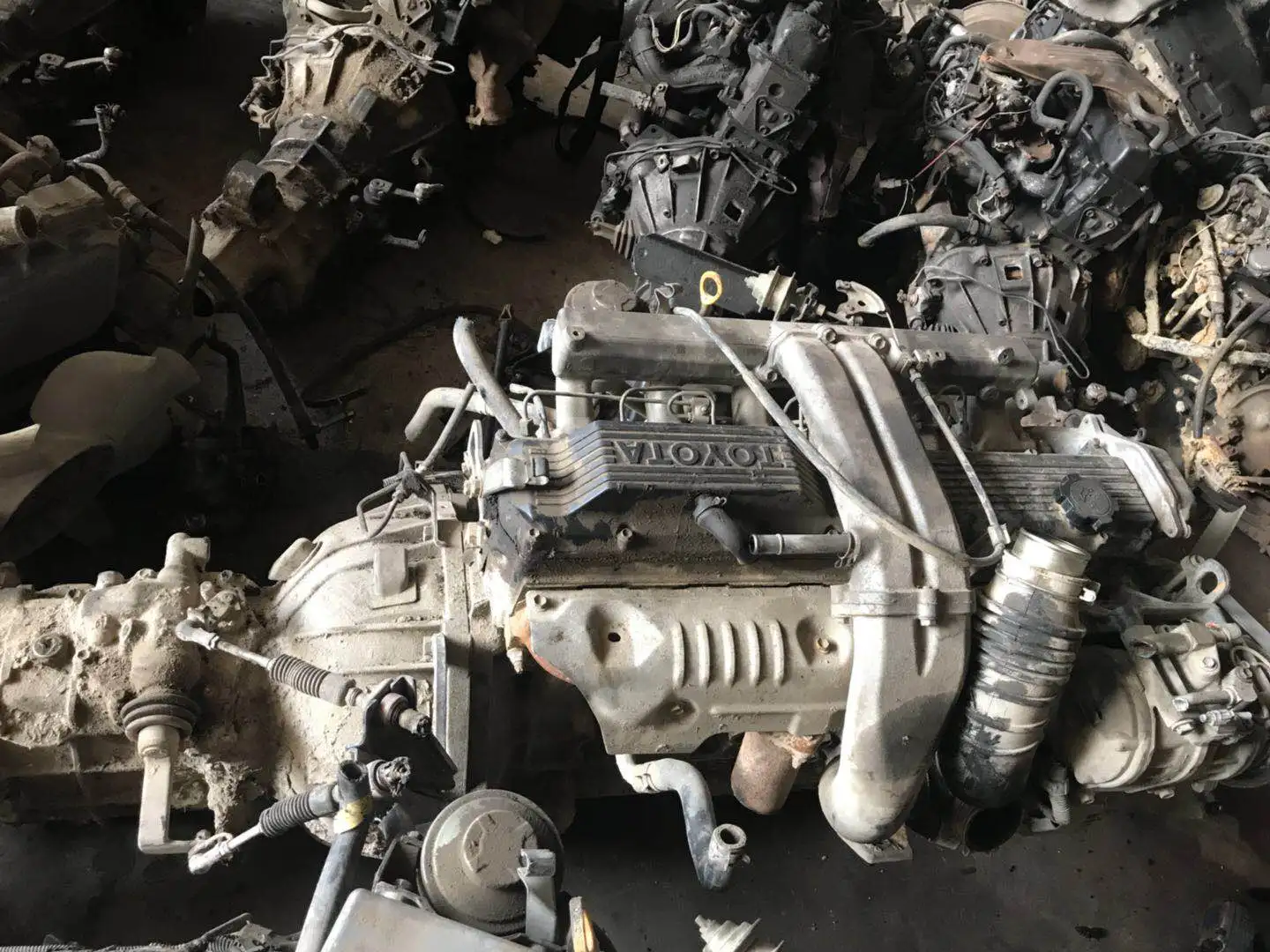 Used Original 1hz Diesel Engine With Gearbox For Toyota Land Cruiser ...