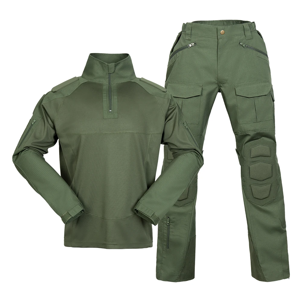 Unisex Custom BDU ACU Uniform Khaki Rip-Stop Breathable Clothing 65% ...