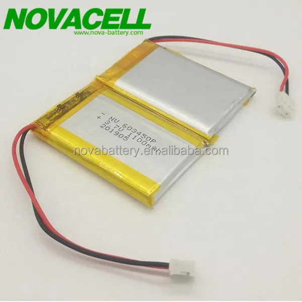 Novacell Prismatic Lithium Polymer Battery 3.7v Lipo Battery 1300mah ...