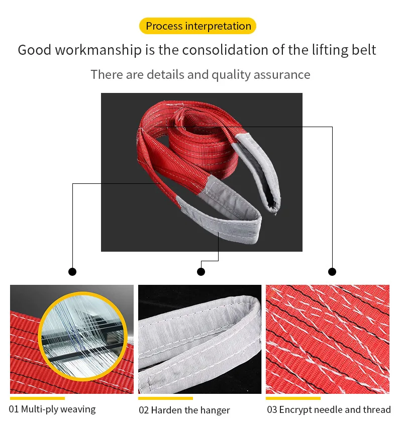 2ton 2m Lifting Hoist Webbing Slings - Durable & Versatile