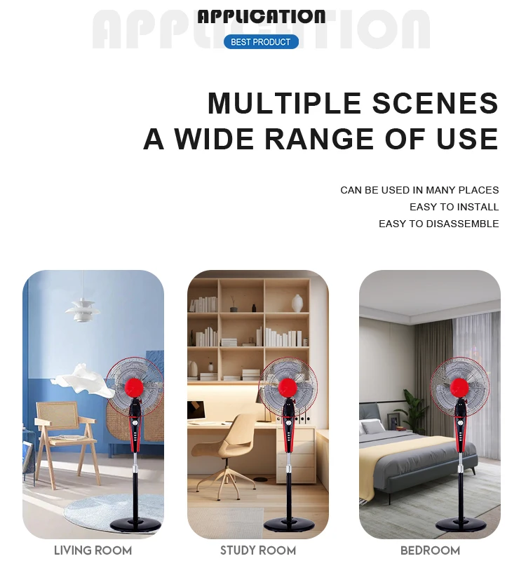 16 Inch Different Types of Standing Fan Electric Stand Fan 40w 18 Inch ...