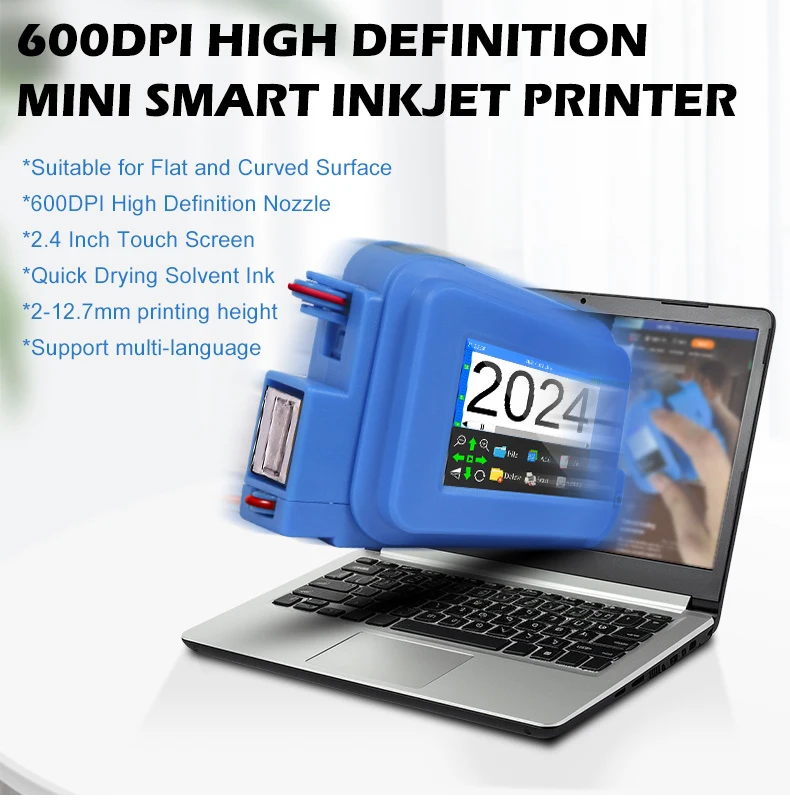 12.7mm New Launched Mini Printer Handheld Inkjet Printer Code Printer ...