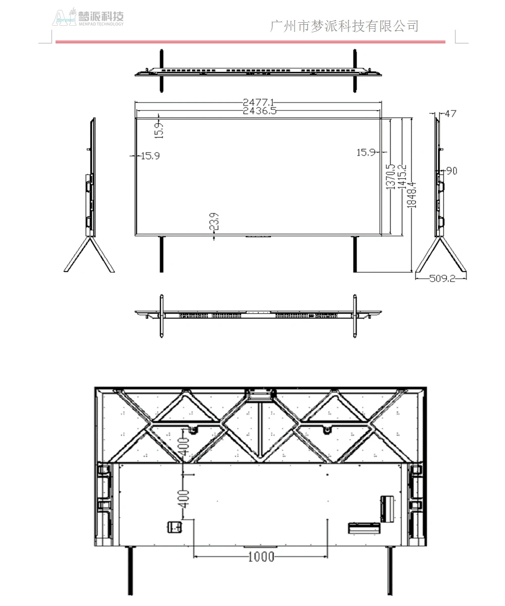 110-200 Inches Brand New Aimenpad 4k/8k Uhd Android Tempered Glass Led ...