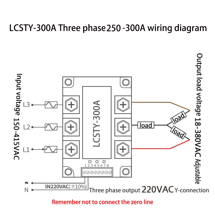 Three Phase 380v Scr Power Controller 300a Scr Power Voltage Regulator ...