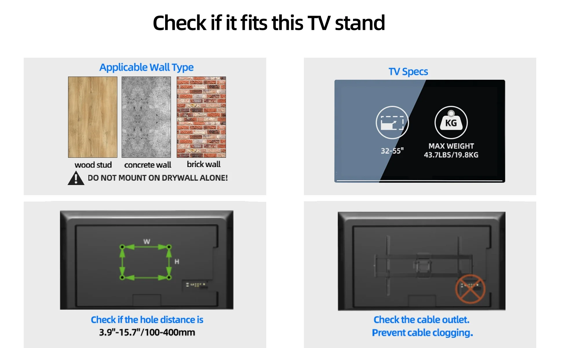 Modern 360 Degree Rotate Slim Swivel Unit Tv Rack Mounted Stand ...