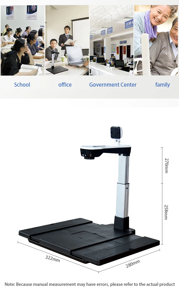 High Resolution Flat Bed Automatic Document Photo Book Scanner with USB ...
