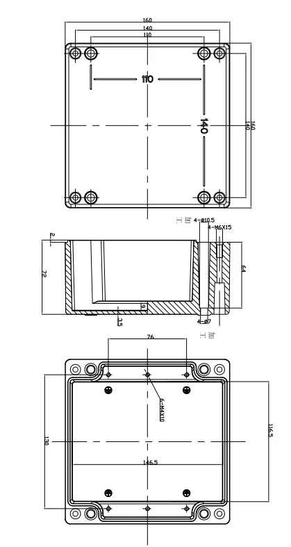 Sanhe Enclosure - IP65 Aluminum Die Casting Box for Industrial