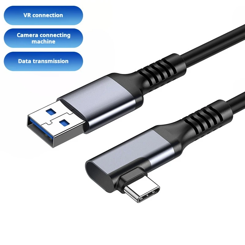 Vr Cable Usb3.0 To Type C90 Degree Elbow 5g High Speed Transmission 3a ...
