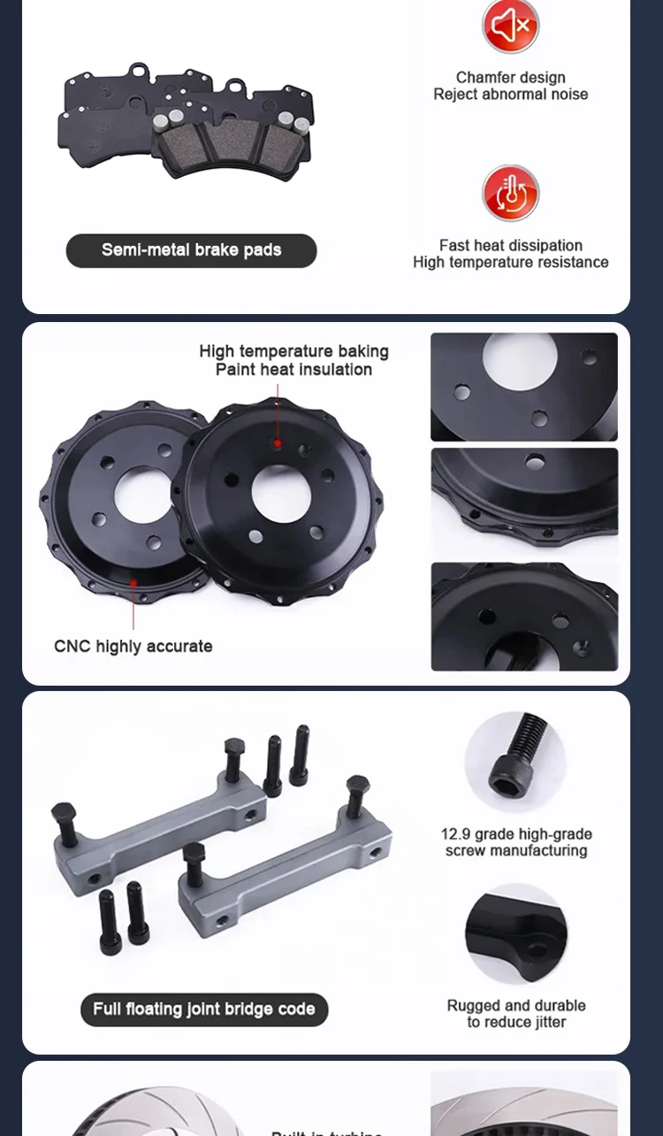 Big 6 Pots Modified Racing Brake Caliper For Brembo 18z Brake Kit For Lexus Ct200h Es300 Es350 ...