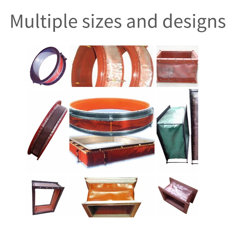 Silicone Rubber Bellow Duct Expansion Joints - High Temp Resistant
