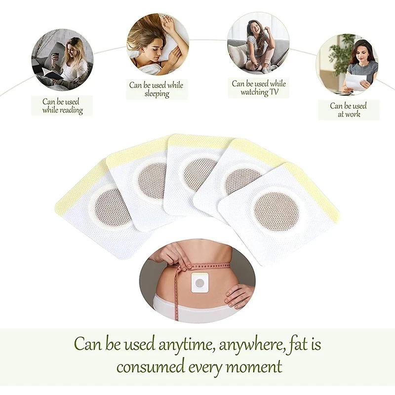 Lazy Abdomen Navel Patch Belly Weight Loss Slimming Natural Patches ...