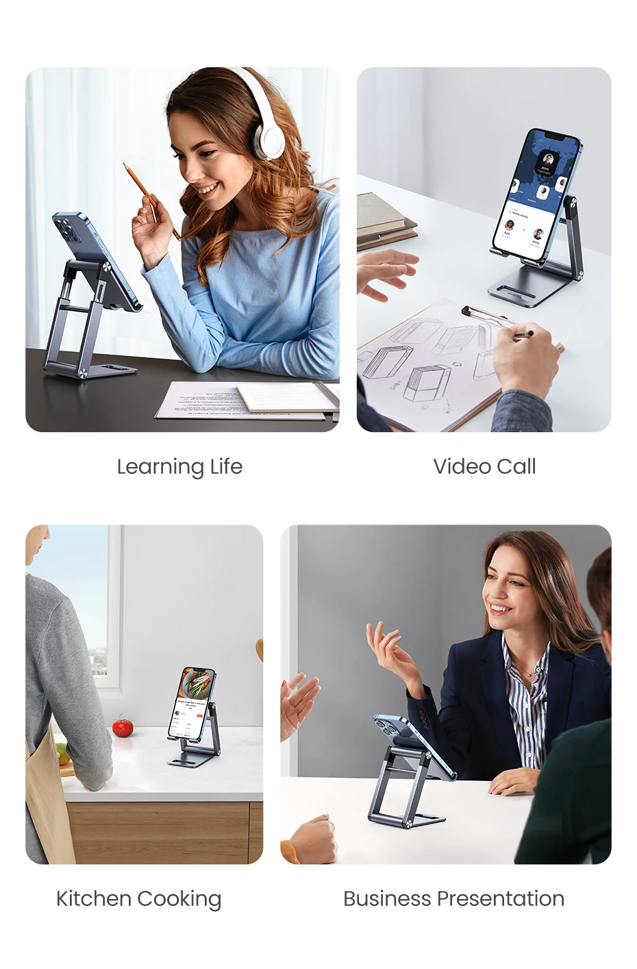 Ugreen Phone Holder Stand Aluminum Cell Phone Stand Tablet Stand ...