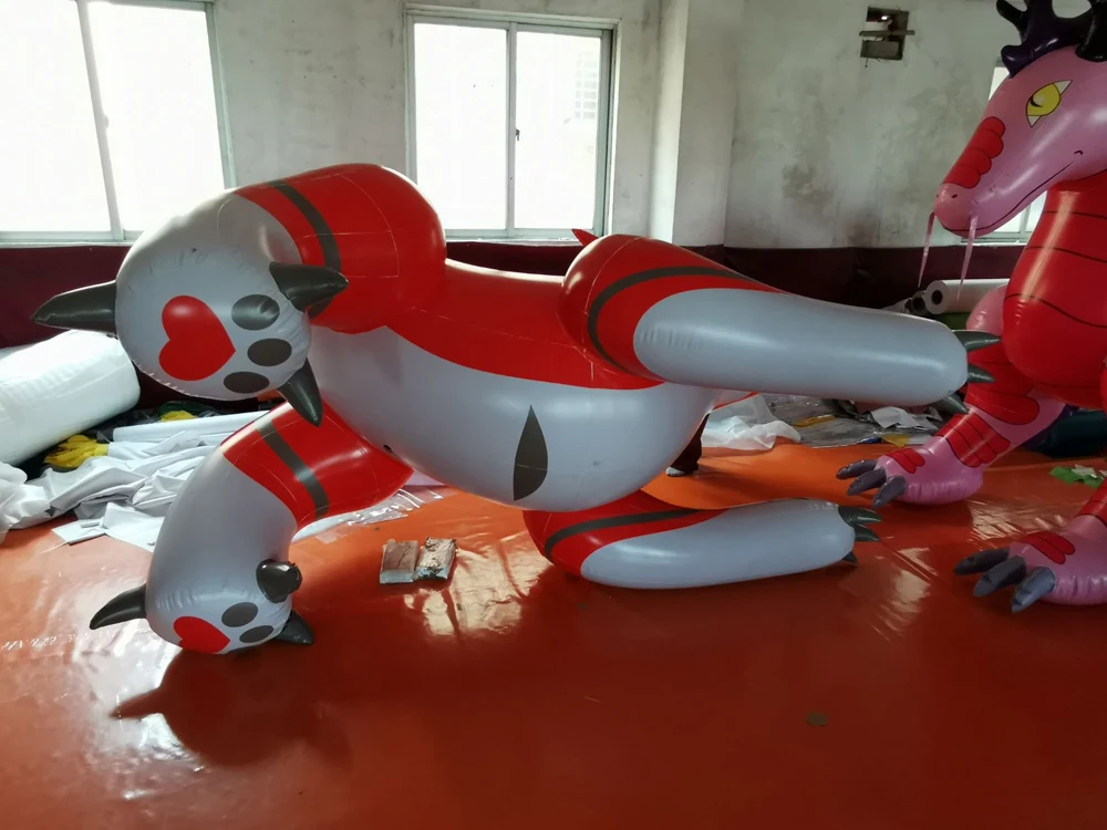 Beile Factory Price Pvc 2.5m Long Inflatable Red Dragon For Sale - Buy ...