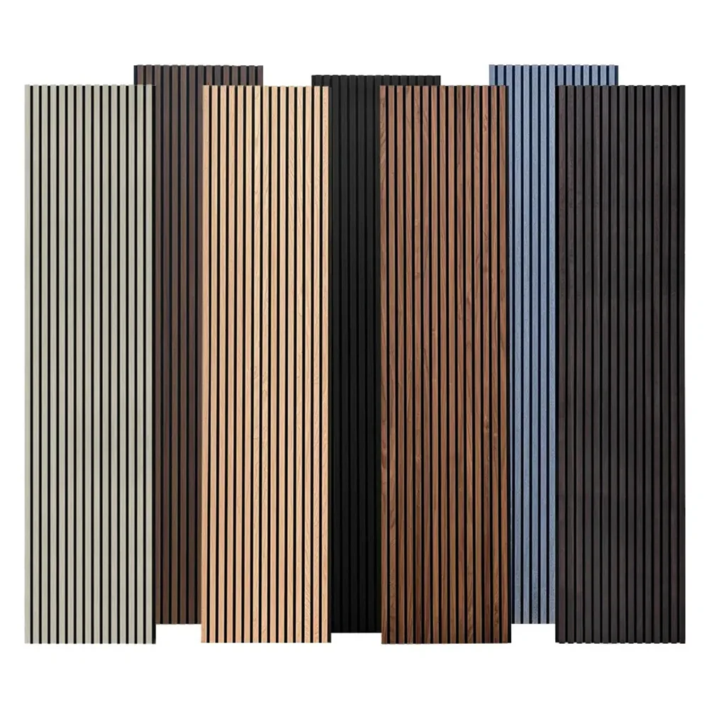wooden acoustic panels Standard Style Natural Oak Wooden Acoustic Slat ...