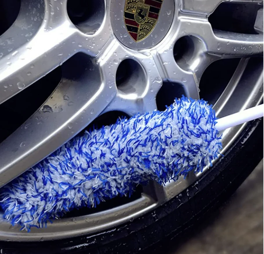 Jiexu Car Wheel Cleaning Brush - Soft Microfiber Detailing