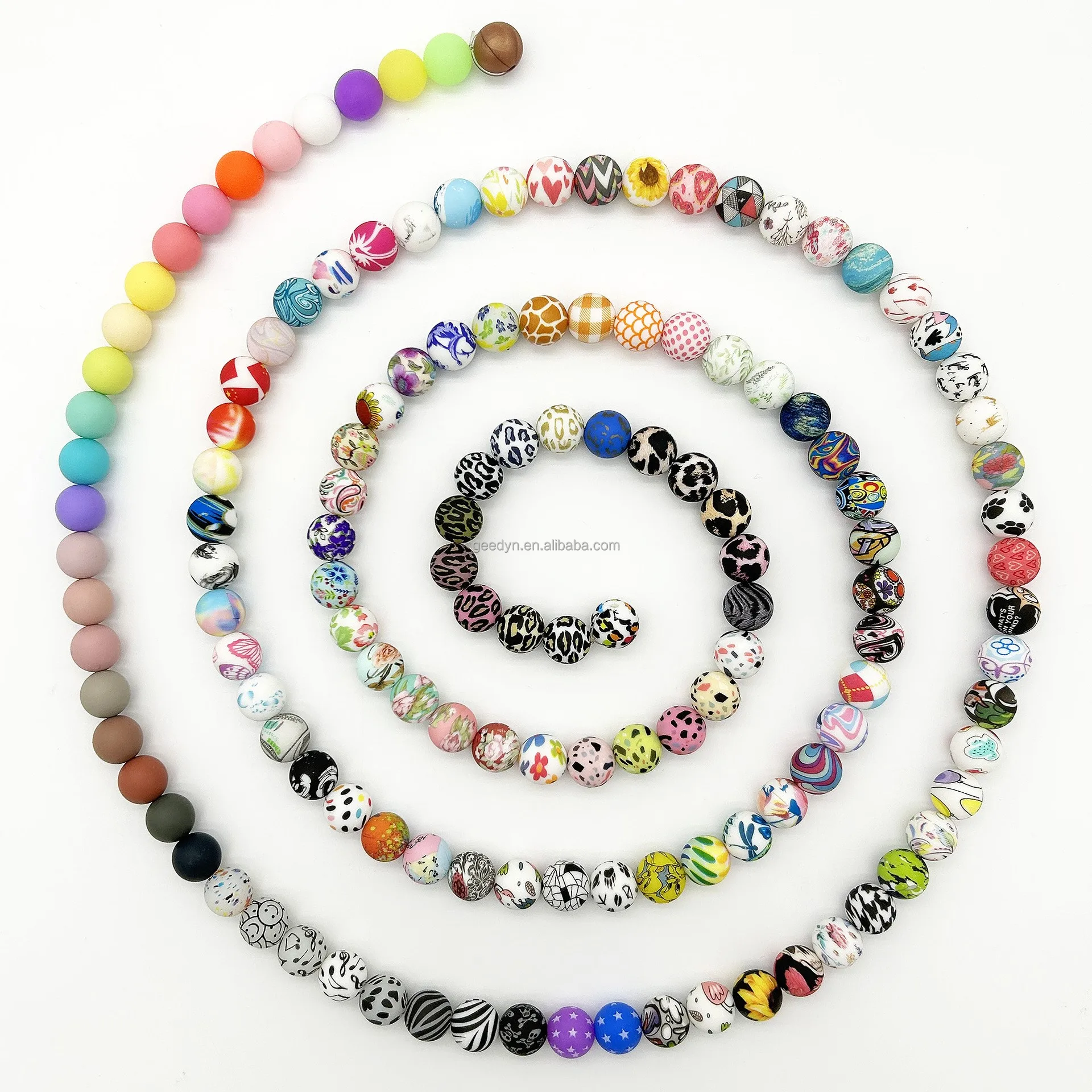 Best Seller Water Transfer Printing Silicone Beads Wholesale Pen Making ...