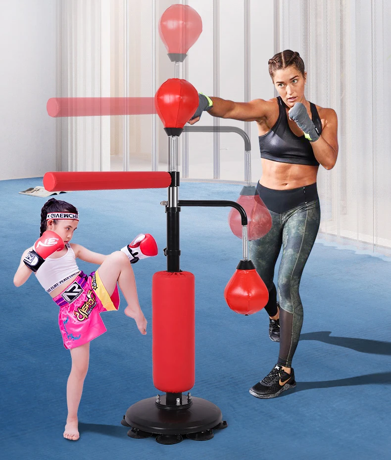 Speed Bags Boxing With Spinning Bar,Height Adjustable Speed Trainer ...