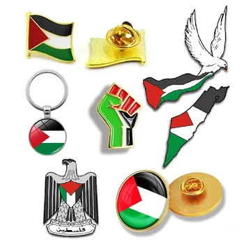 Wholesale Brooch Bulk Custom Design Soft Hard Enamel Metal Save Gaza ...