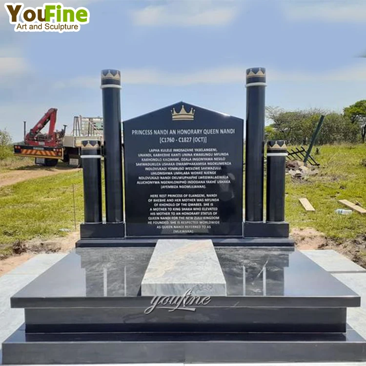 Hand Carved Natural Stone Cemetery Tomb - Luxury Gravestone