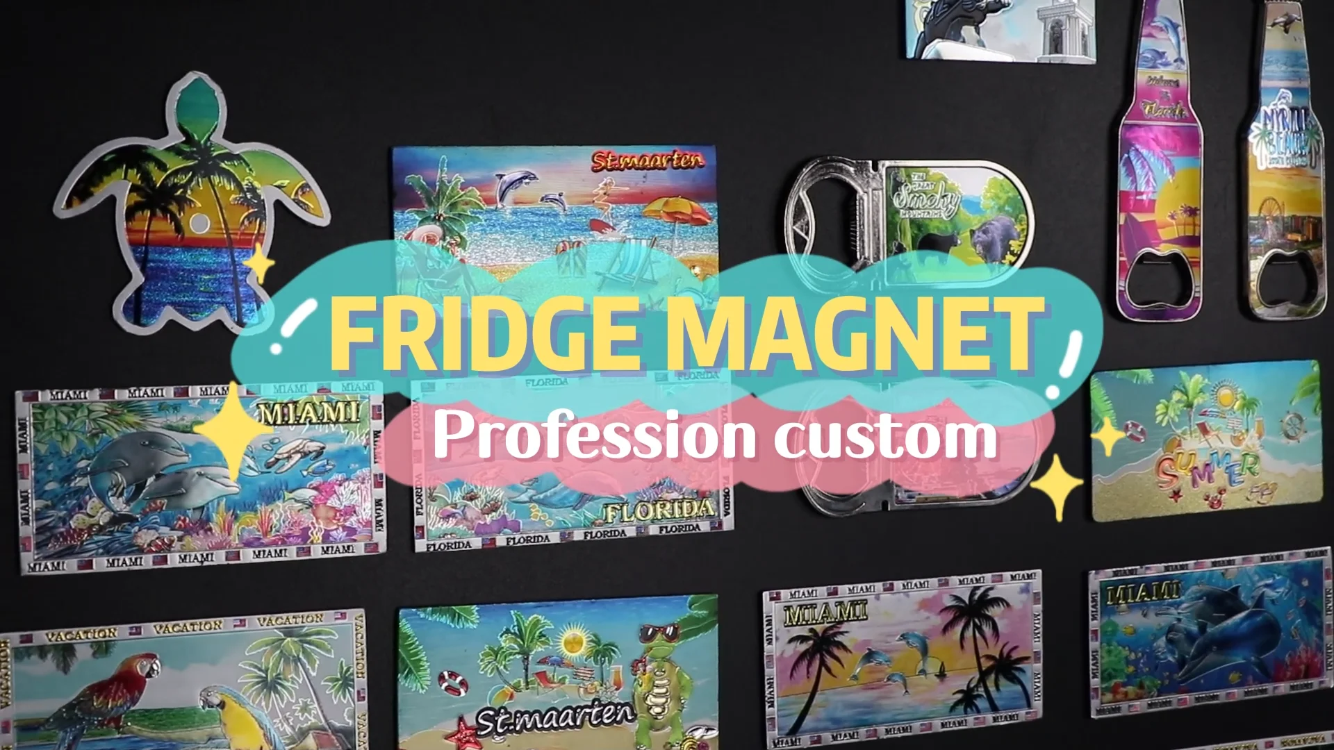 High Quality Custom Design Souvenir Foil Fridge Magnet 3d Fridge ...