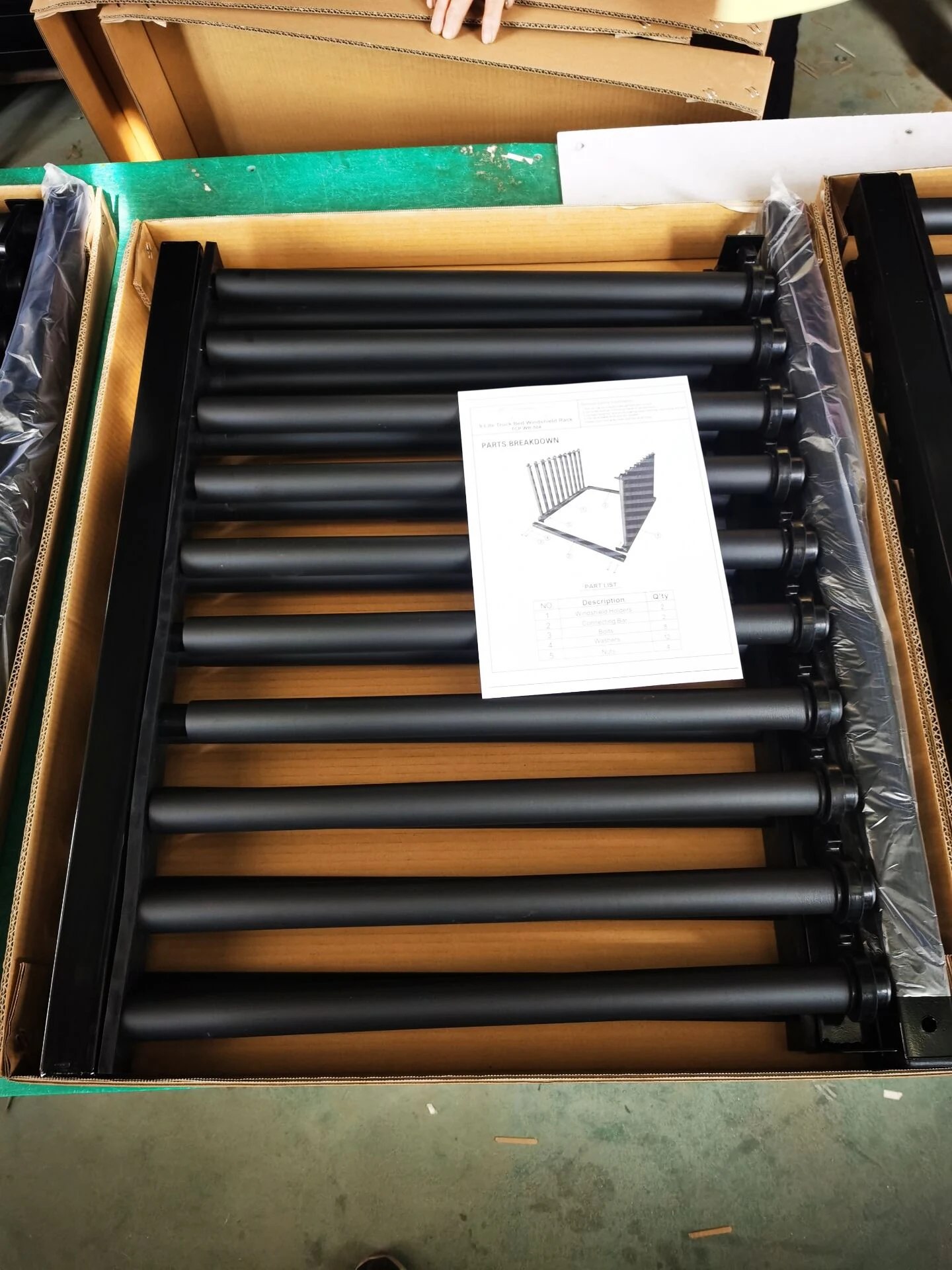 9-lite Auto Glass Truck Cargo Management Rack - Durable & Efficient